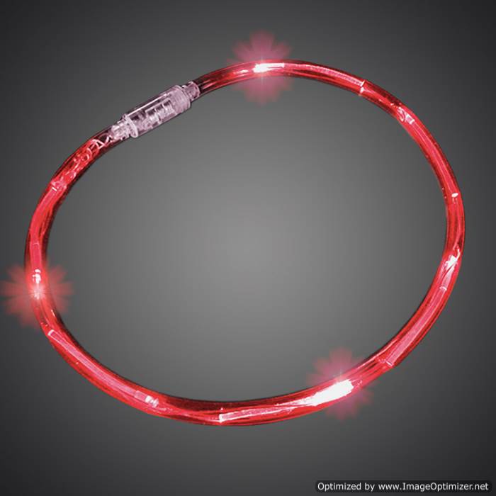 Red Neon Chaser Flashing Necklaces