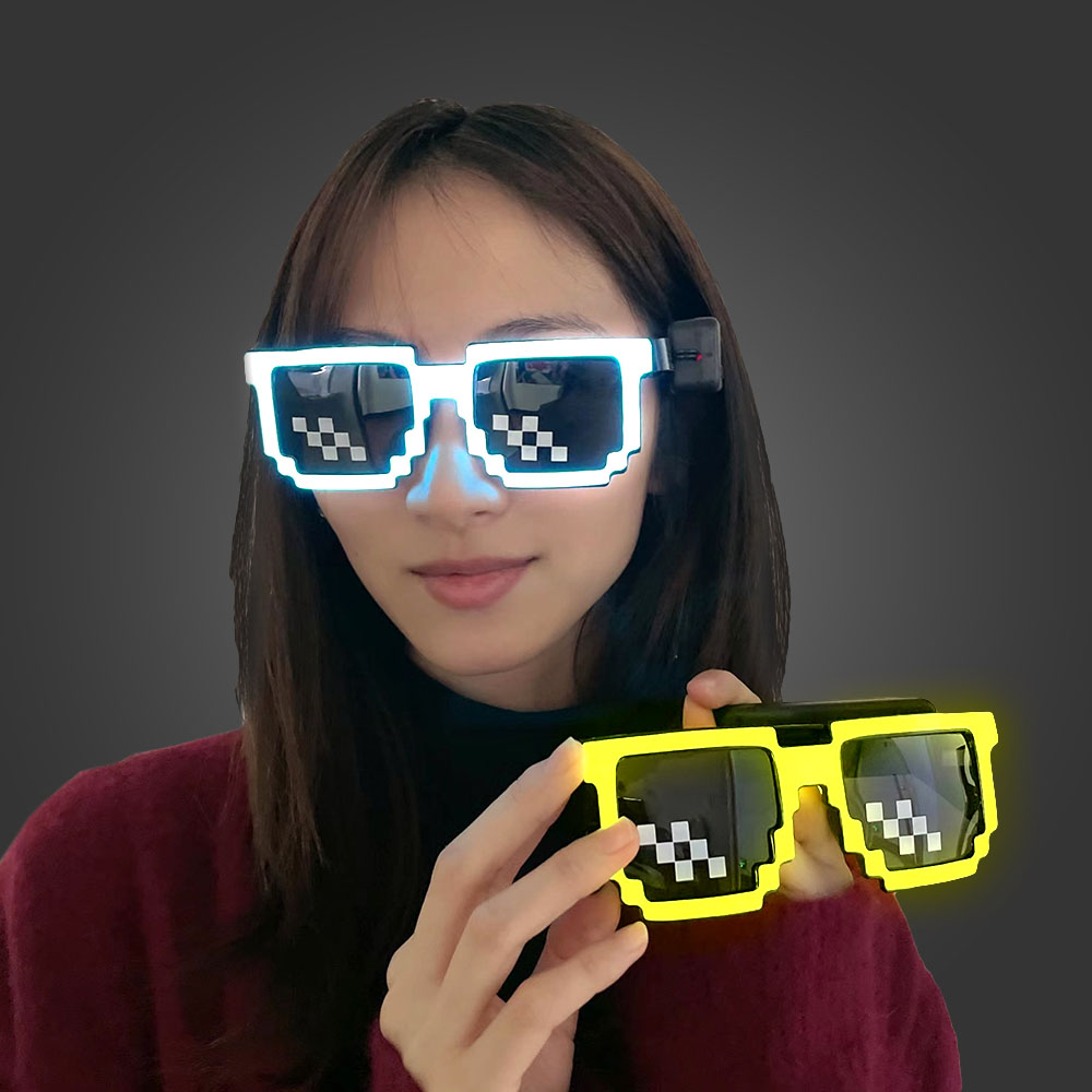 Pixel Meme Lighted Sunglasses