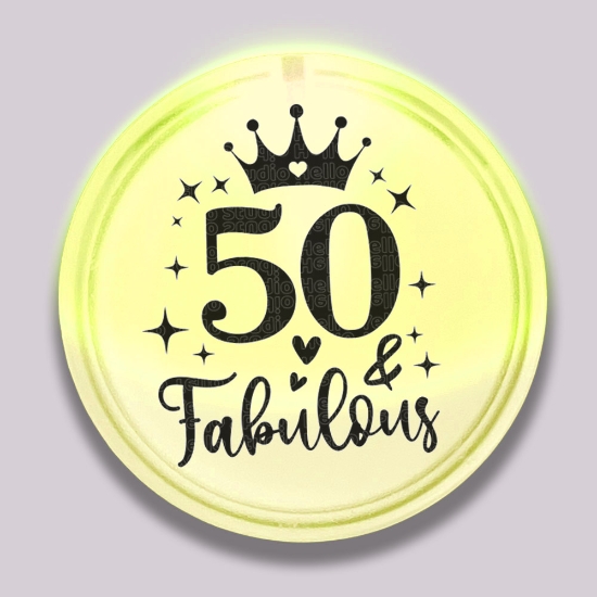 Multicolored LED Circle Badge – 3 Flash Modes, Pin-On Light Accessory