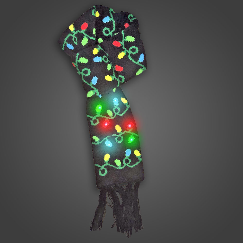 LED Light Up Bulb Scarf