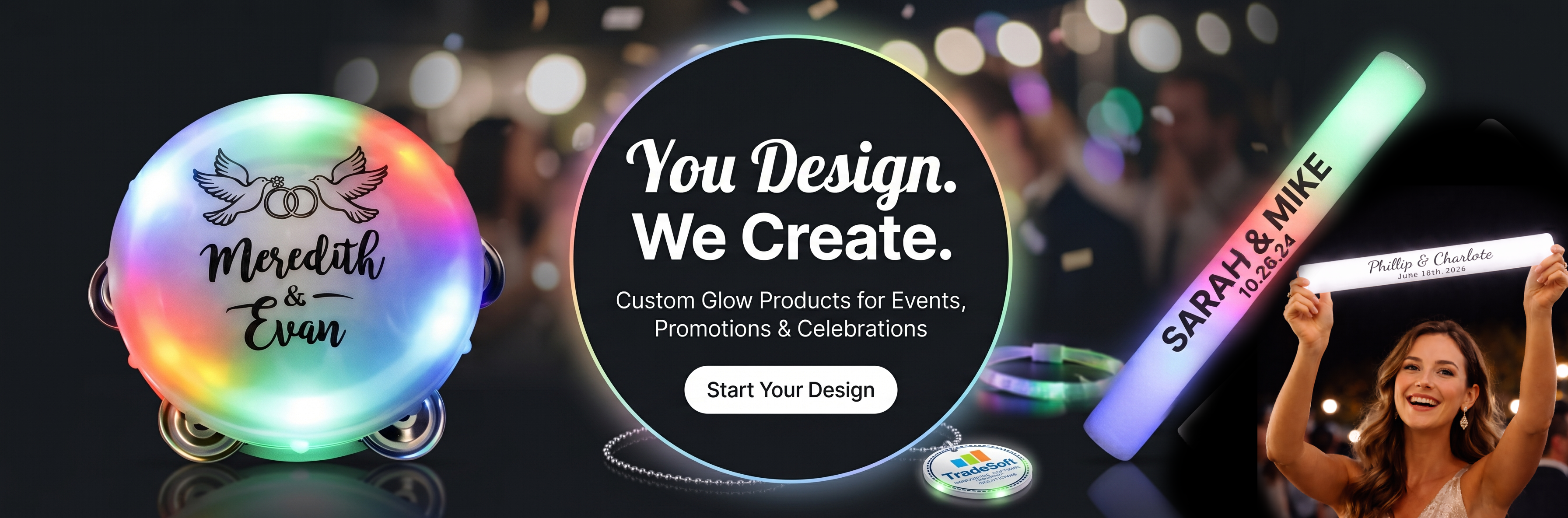 Custom LED Foam Sticks, Glow Bracelets & Light-Up Party Favors ...